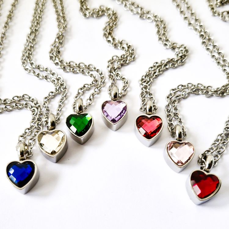 Heart Pendants Small with Zirconia - Earthsynergy webstore